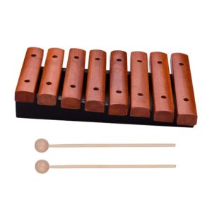 Btuty 8 Notes Wood Xylophone Includes 2 Wooden Mallets Music Tools Percussion Instrument