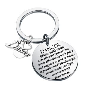 faadbuk dance keychain dancer gift dancer lovers gift dance teacher gift dance team gift (dance keychain)