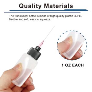 TITGGI 5 Pcs Needle Oiler (1 OZ), Precision Gun Oil Bottle, LDPE Oil Applicator with Extra Long 1.5 Inch Stainless Needle Tip – Easy to Use for Gun Oil, Crafts, Hinges, Sewing Machines and More