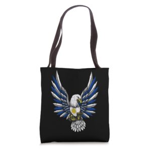 uruguay flag uruguayan eagle tote bag