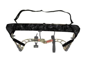 slicker weatherproof bow sling for archery, soft and compact bow case for hunting gear accessories, cam and string protector - vanish shadow