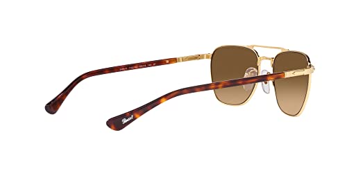 Persol PO2494S Square Sunglasses, Gold/Brown Gradient Polarized, 53 mm