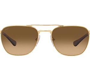 Persol PO2494S Square Sunglasses, Gold/Brown Gradient Polarized, 53 mm