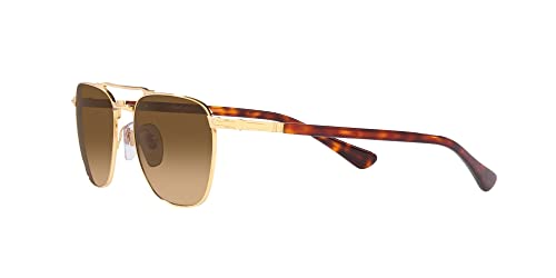 Persol PO2494S Square Sunglasses, Gold/Brown Gradient Polarized, 53 mm