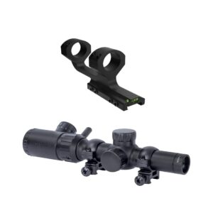 monstrum offset scope mount with integrated level bubble