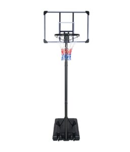 hookung portable basketball hoops & goals 35.4 inch backboard basketball system height adjustable 6.2ft -8.5ft for adult teenagers indoor outdoor use