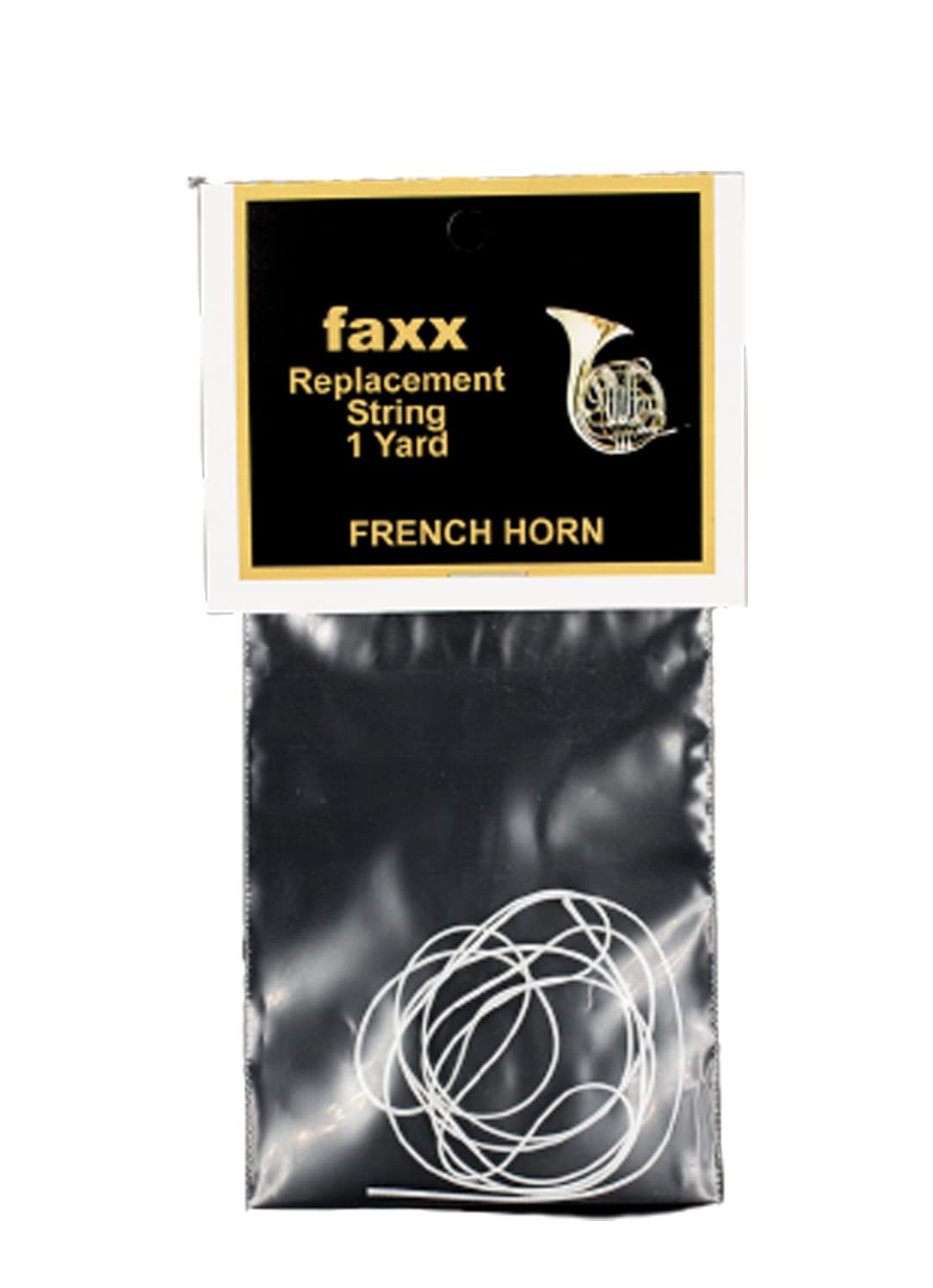 Faxx French Horn Rotor String, 36″ White (1 Yard) - For Replacing Your French Horn Valve String