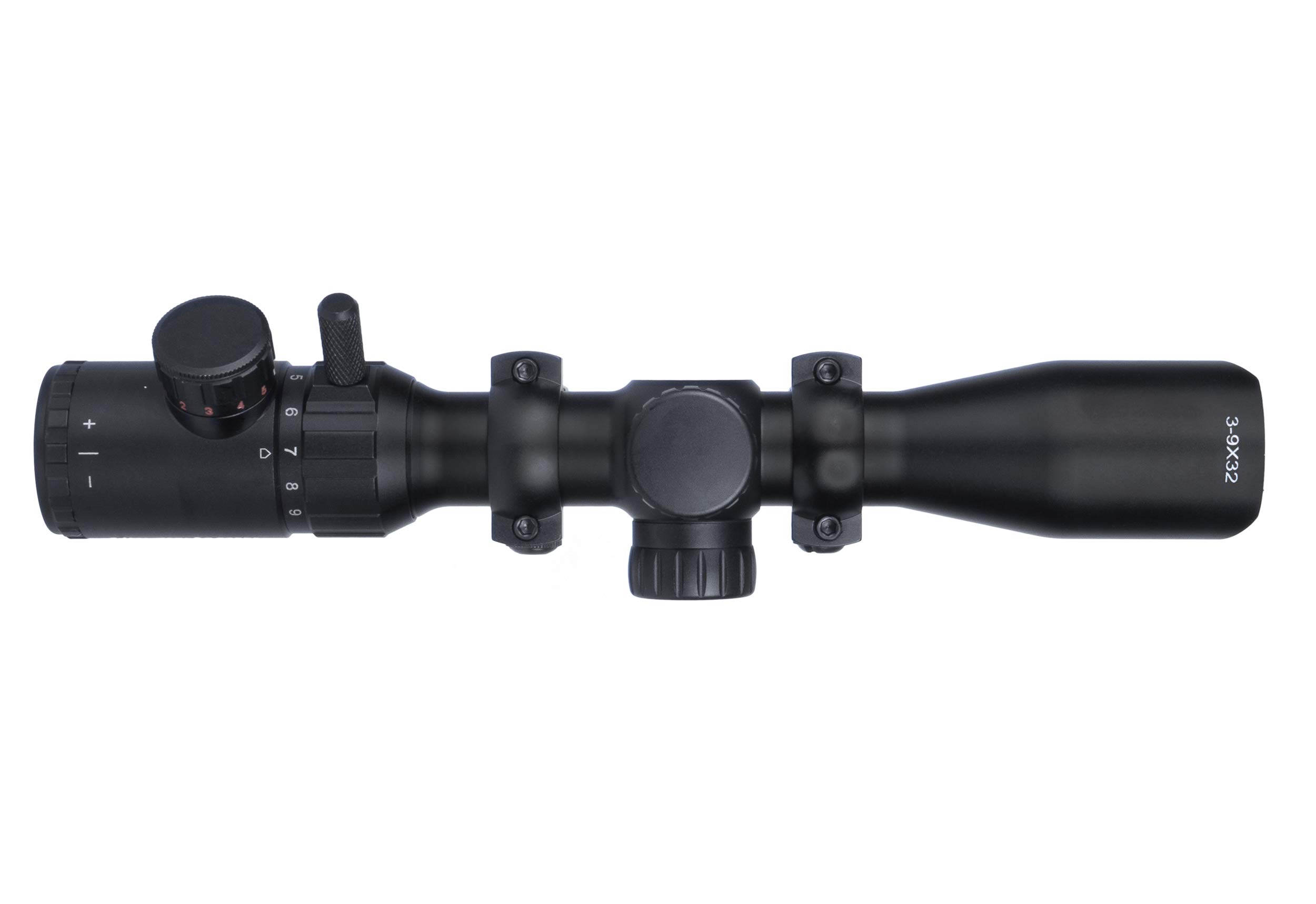 Monstrum 3-9x32 Rifle Scope | Monstrum Picatinny Scope Rings with Integrated Level Bubble | Bundle