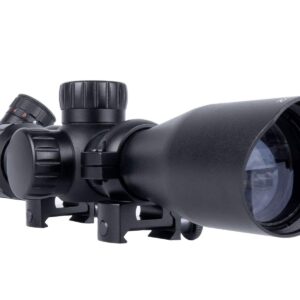 Monstrum 3-9x32 Rifle Scope | Monstrum Picatinny Scope Rings with Integrated Level Bubble | Bundle