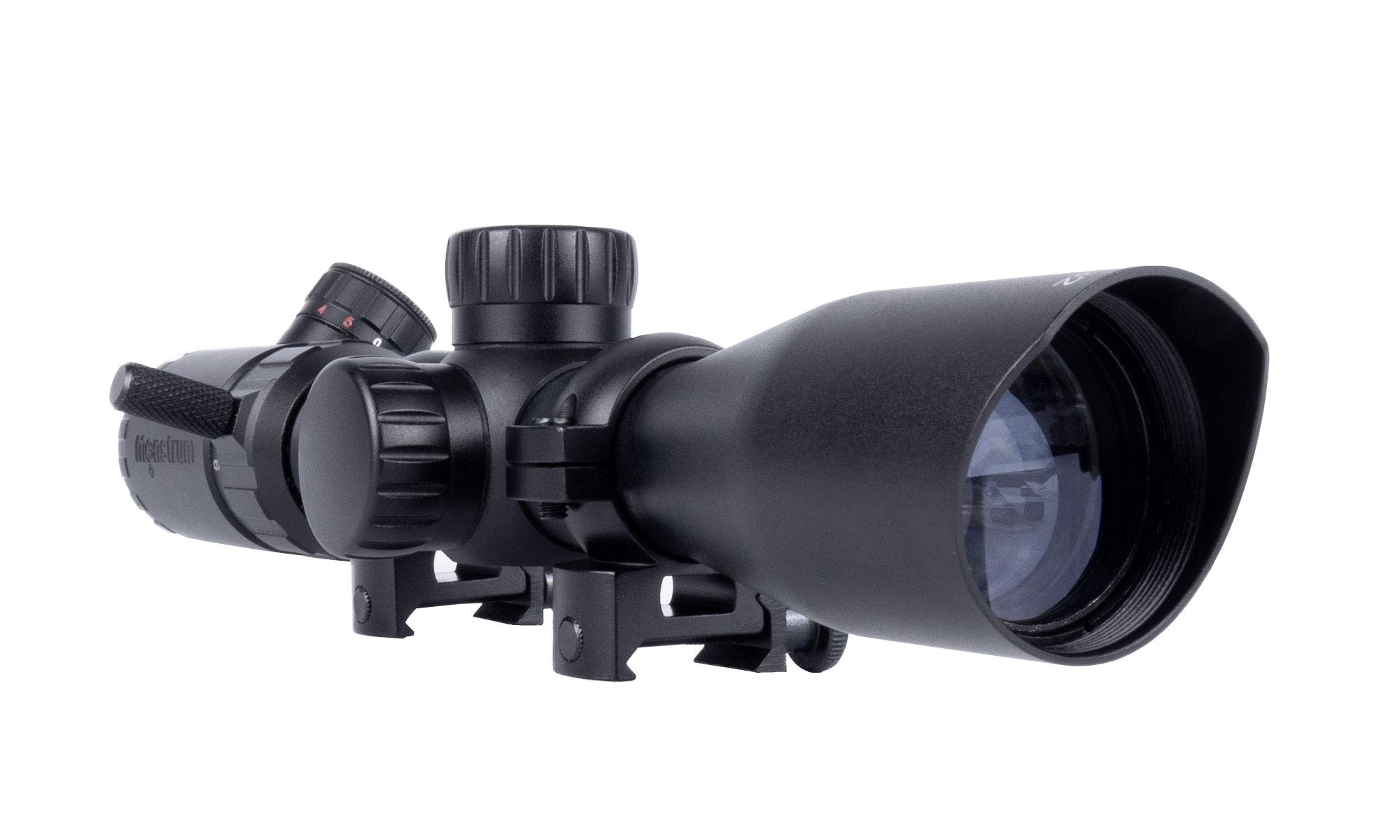 Monstrum 3-9x32 Rifle Scope | Monstrum Picatinny Scope Rings with Integrated Level Bubble | Bundle