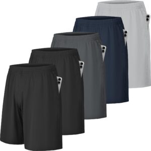 ce' cerdr mens athletic workout shorts with pockets and elastic waistband quick dry activewear