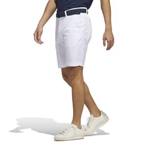 adidas golf men's go-to 9-inch golf short, white, 30"