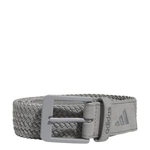 adidas unisex-adult Braided Stretch Belt, Grey Three, Medium-Large