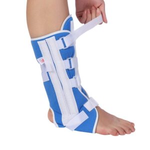 drop foot brace, ankle support brace, achilles tendonitis support adjustable ankle protector support stabilizer for sports injury recovery, twisted ankle, joint pain, heel spurs for men, women(l)