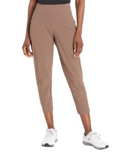 adidas women's standard ultimate365 tour pull on ankle pants, earth strata, large