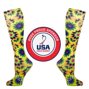 Hocsocx Kapow! Socks Performance Liner Moisture-Wicking Protection for Field Hockey, Ice Hockey, Soccer, and Skiing | Medium