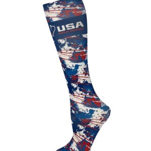 Hocsocx Team USA 2022 Socks Performance Liner Moisture-Wicking Protection for Field Hockey, Ice Hockey, and Soccer