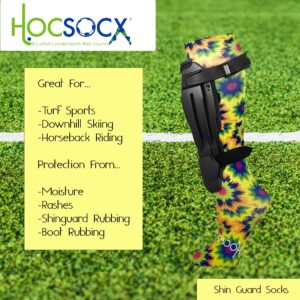 Hocsocx Kapow! Socks Performance Liner Moisture-Wicking Protection for Field Hockey, Ice Hockey, Soccer, and Skiing | Medium