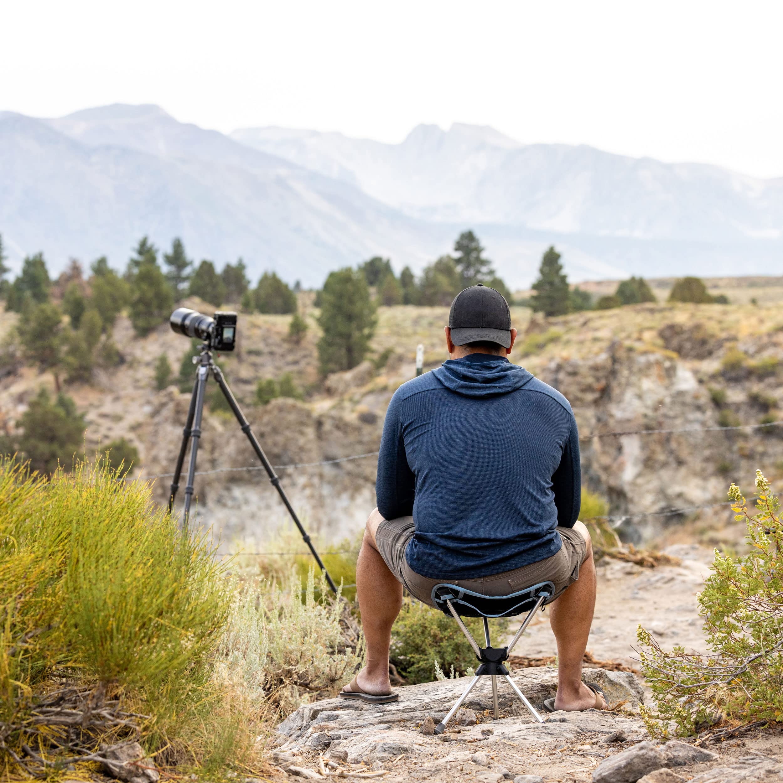 GRAND TRUNK Compass 360° Stool | Compact | Portable Swivel Stool | Lightweight, Rotating, Foldable | Outdoor Travel Gear | Camping, Fishing, Hunting, Sports Games