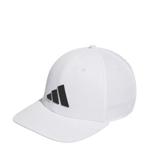 adidas tour snapback golf hat, white, one size