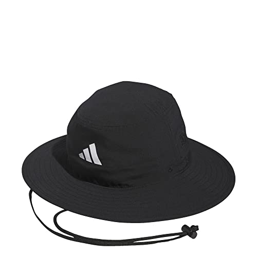 adidas Golf Standard Mens Wide Brim Hat, Black, OSFM