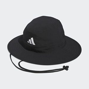 adidas Golf Standard Mens Wide Brim Hat, Black, OSFM