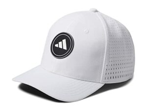 adidas hydrophobic tour hat, white, one size