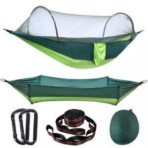 2 people hammock， swing for adults，hammock， camping swing， camping， camping supplies， hammock swing， portable hammock， pop up hammock， pink hammock， outdoor swing， hammock swing， (green)