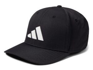 adidas tour snapback golf hat, black, one size