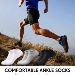 150 Pairs Low Cut Ankle Socks Pack Comfortable Wicking Lightweight Ankle Sock Casual No Show Short Socks for Men Women (White, Black and Gray)