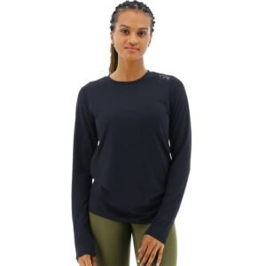 tyr women's standard airtec performance long sleeve sport tee, black, large