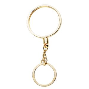 generic coin holder keychains key chains women men fans souvenir gift keyring 40mm, gold, as described