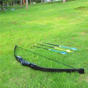 Monsour Archery 53" Takedown Recurve Bow and Arrows Set for Adults Right Hand Longbow Kit Straight Bow for Beginner Shooting Practice 30 40lb (40lb)