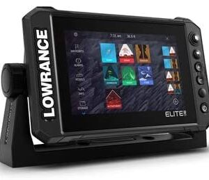 GPS City Lowrance Elite FS 7 Fish Finder with Active Imaging 3-in-1 Transducer, Preloaded C-MAP Contour+ Charts & Protective Cover Bundle (000-15688-001)