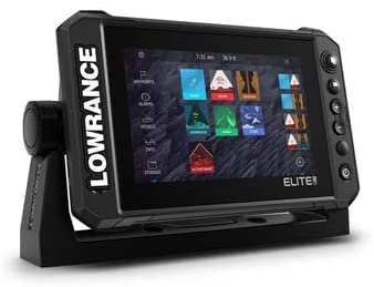 GPS City Lowrance Elite FS 7 Fish Finder with Active Imaging 3-in-1 Transducer, Preloaded C-MAP Contour+ Charts & Protective Cover Bundle (000-15688-001)