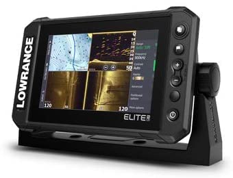 GPS City Lowrance Elite FS 7 Fish Finder with Active Imaging 3-in-1 Transducer, Preloaded C-MAP Contour+ Charts & Protective Cover Bundle (000-15688-001)