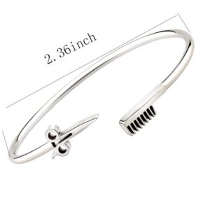 Hairdresser Bracelet Barber Bracelet Beautician Bracelet Hair Stylist Scissor and Comb Bracelet Hair Salon Stylist Gifts