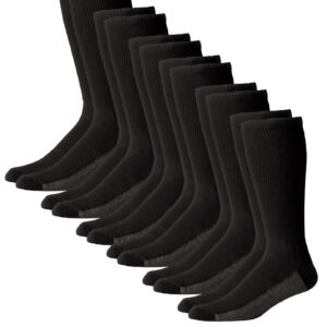 KingSize Men's Full Length Cushioned Crew 6 Pack Socks - 2XL, White