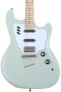 guild guitars surfliner solid body electric guitar white sage - classic styling with modern features, guild rocker pickup switching system with master volume, tone control and 3 switches