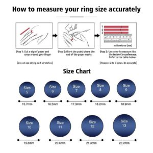 ChainsProMax Silver Rolling Ring Size 8 Interlocked Anxiety Ring Cute Stackable Knuckle Rings for Women Sterling Silver