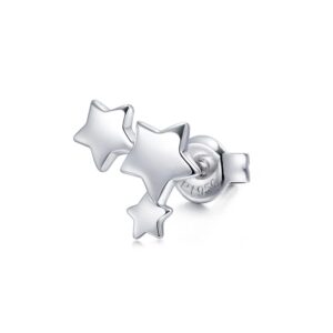 chow sang sang 950 platinum single star stud earring for women 89814e | (sold single not pair)