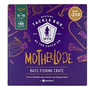 Catch Co Mystery Tackle Box Motherlode Bass Fishing Crate | Largemouth Bass | Smallmouth Bass | Freshwater Fishing Kit |