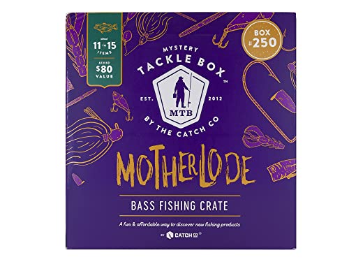 Catch Co Mystery Tackle Box Motherlode Bass Fishing Crate | Largemouth Bass | Smallmouth Bass | Freshwater Fishing Kit |