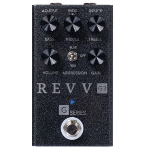 revv amplification g3 overdrive & distortion pedal (cadillac grey)