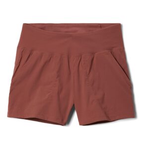 mountain hardwear women's standard dynama/2 short, clay earth, small