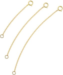 necklace extender, necklace extenders gold chain extenders for necklaces gold necklace extender sterling silver 925 2inch 3inch 4inch