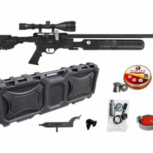 Wearable4U - Hatsan Factor RC PCP .177 Caliber Air Rifle with Scope and Pack of 500x Pellets and Hard Case Bundle