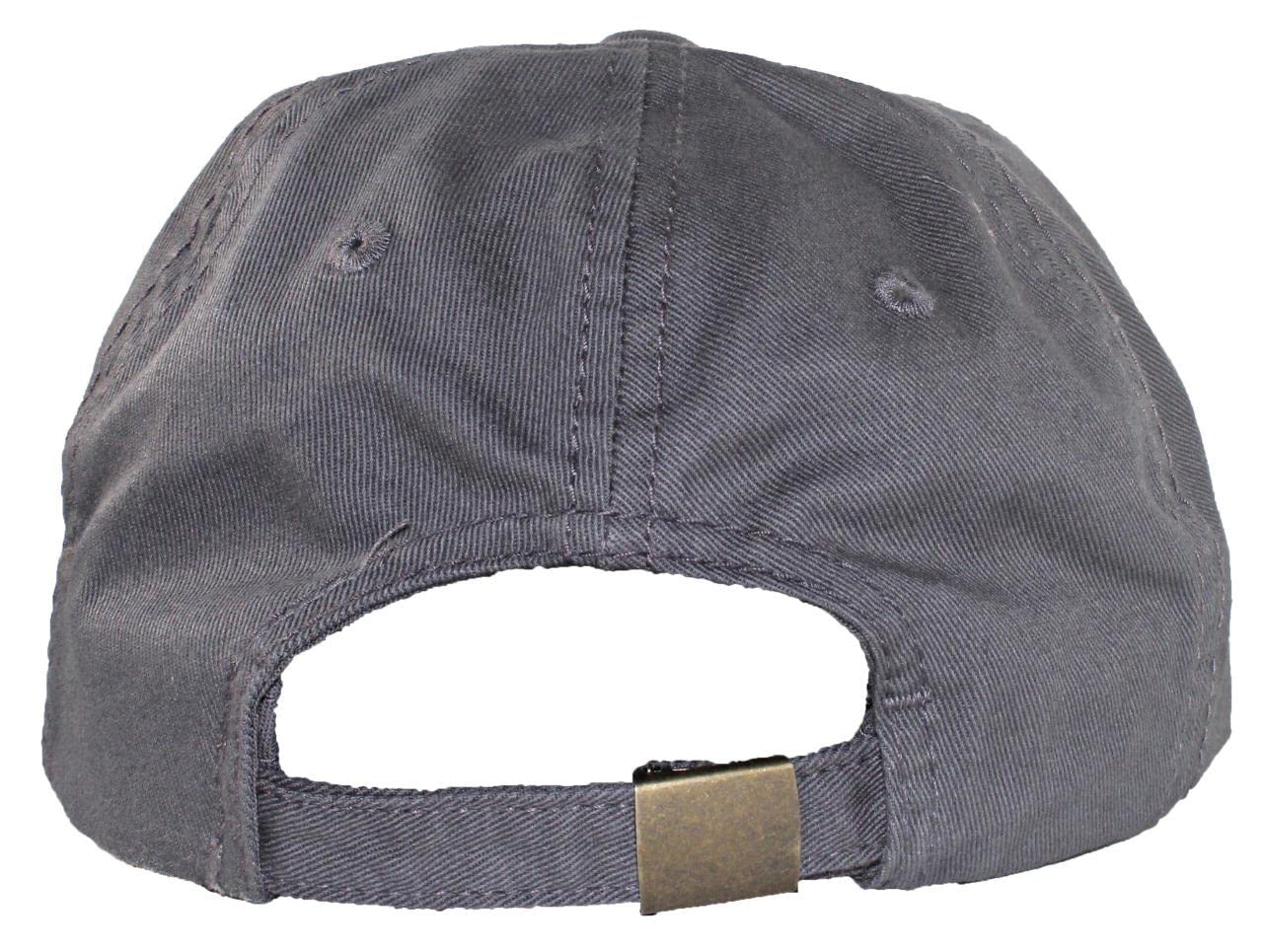 Tropic Hats Adult Embroidered MAGA Trump 6 Panel Ballcap W/Strapback Closure - Dark Gray