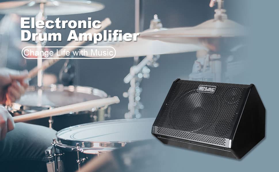 Coolmusic DM80 80W Bluetooth Personal Monitor Amplifier Electric Drum Amplifier Speaker,Keyboard Speaker