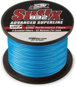 sufix 832 braid 130 lb coastal camo - 1200 yds, multi (660-3130cc)